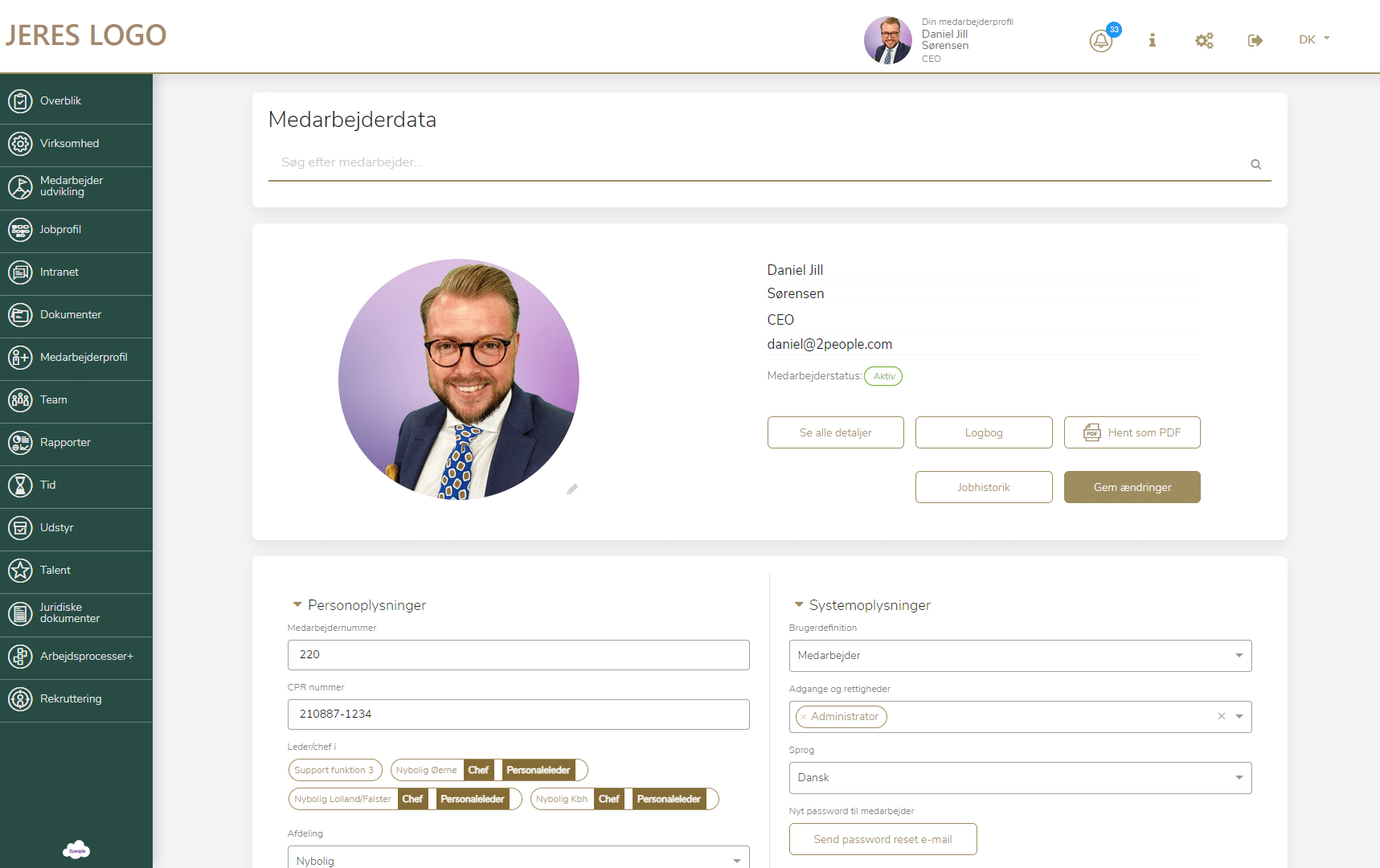 HR system for companies with between 25 and 250 employees